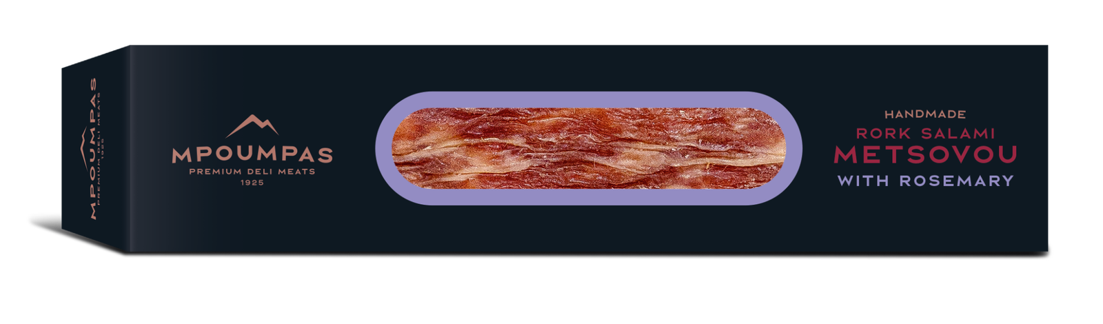 Pork Salami with Metsovone & Rosemary | Mpoumpas Deli Meats